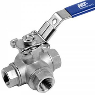 VALVULA BOLA INOX 3 VIAS PASO T 1-1/2″ – Suministros Industriales Rado
